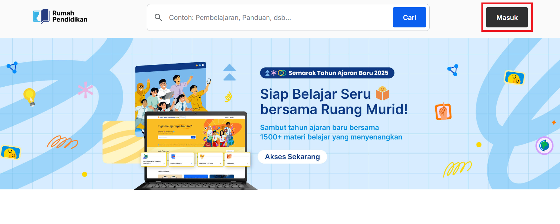 Cara Login ke Rumah Pendidikan – Rumah Pendidikan