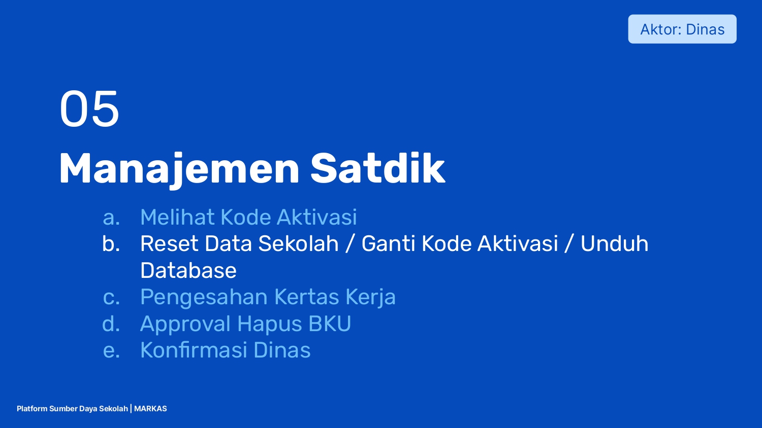 Panduan Teknis Penggunaan MARKAS untuk Dinas dan BPMP – Rumah Pendidikan