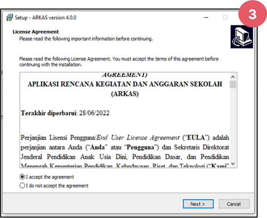 Unduh dan Instal ARKAS 4 – Rumah Pendidikan