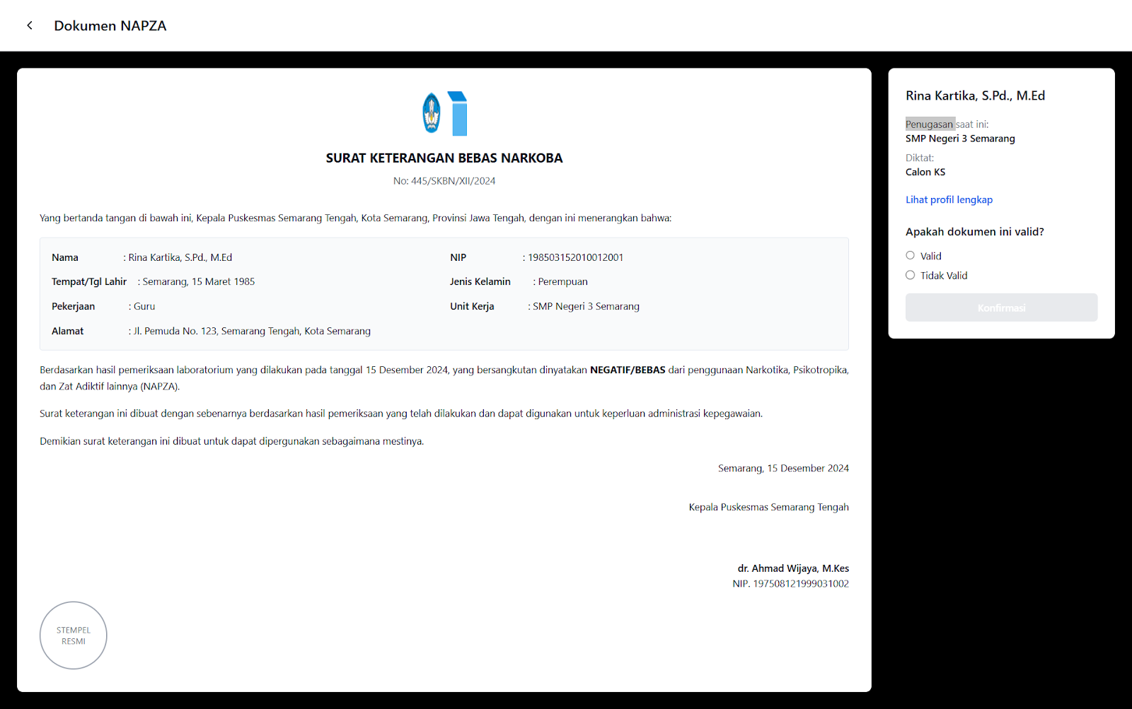 Tentang Surat Keterangan Seminar dan Dokumen NAPZA sebagai Prasyarat ...