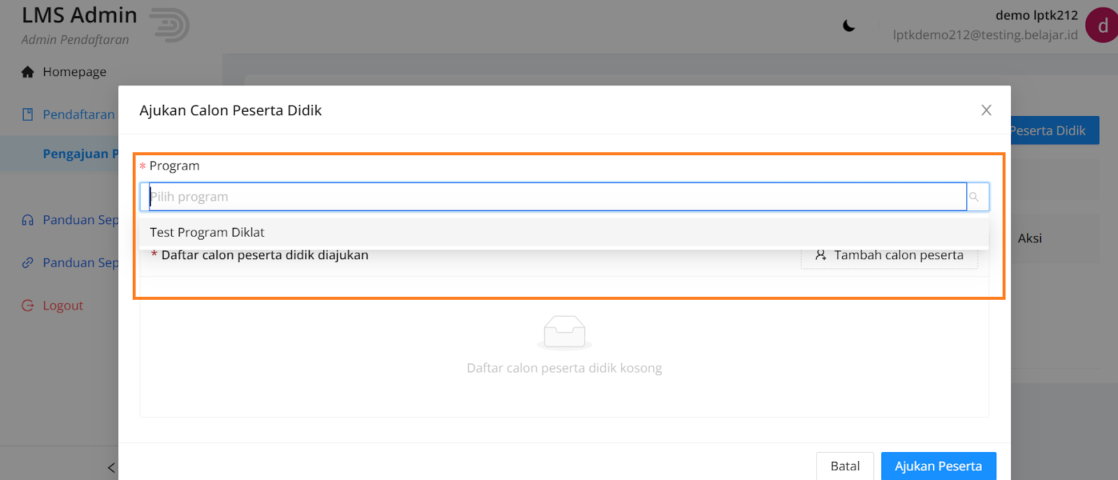 Cara Melakukan Pendaftaran Peserta ke LMS Bimtek dan Pelatihan Koding ...