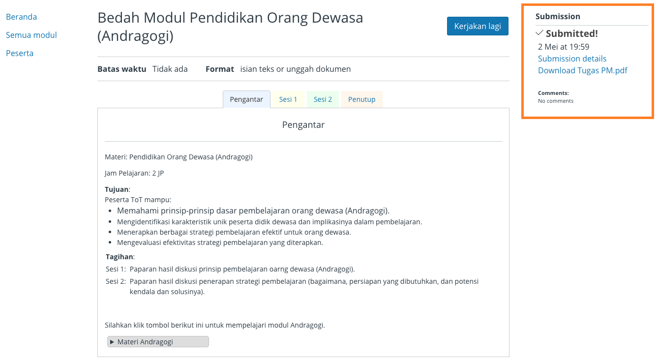 Panduan Aktivitas LMS Pelatihan Pembelajaran Mendalam – Rumah Pendidikan