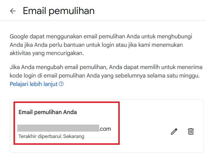 Cara Mengatur dan Mengubah Email Pemulihan Akun belajar.id – Rumah ...