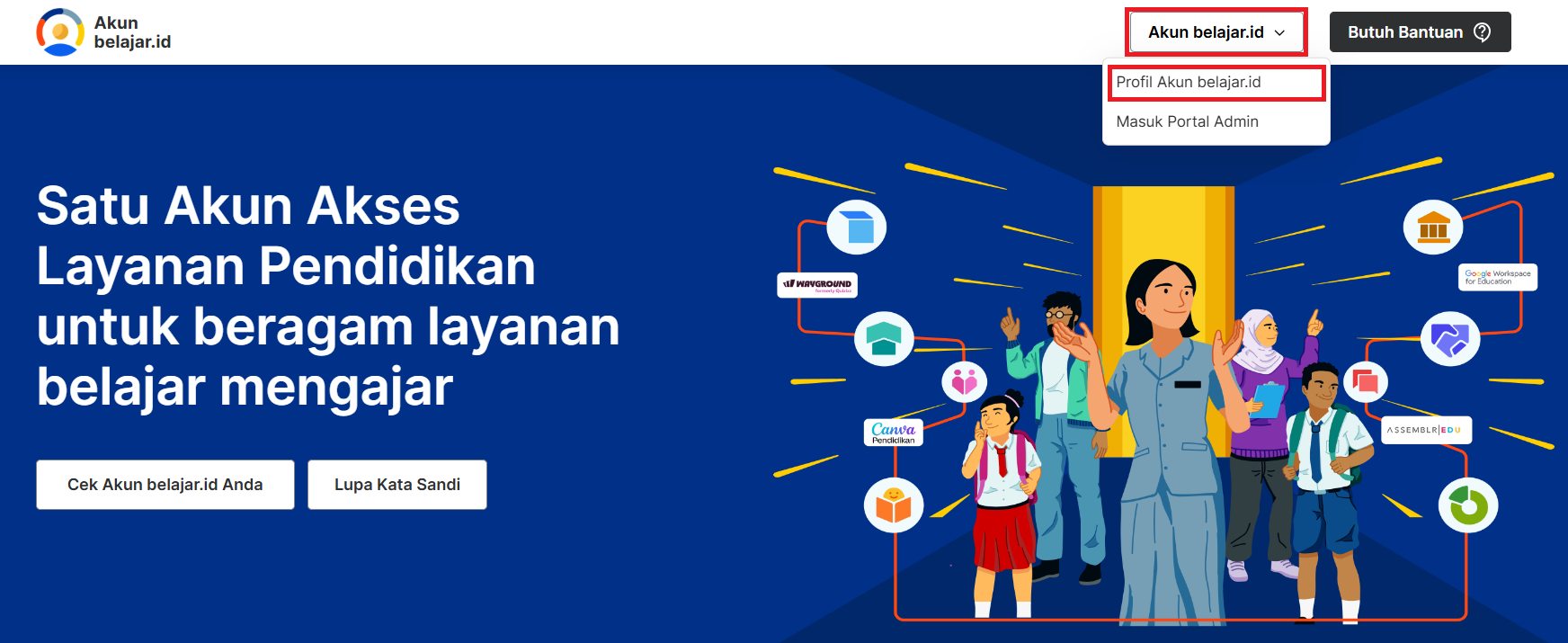 Cara Mengakses Fitur 'Profil Akun belajar.id' – Rumah Pendidikan
