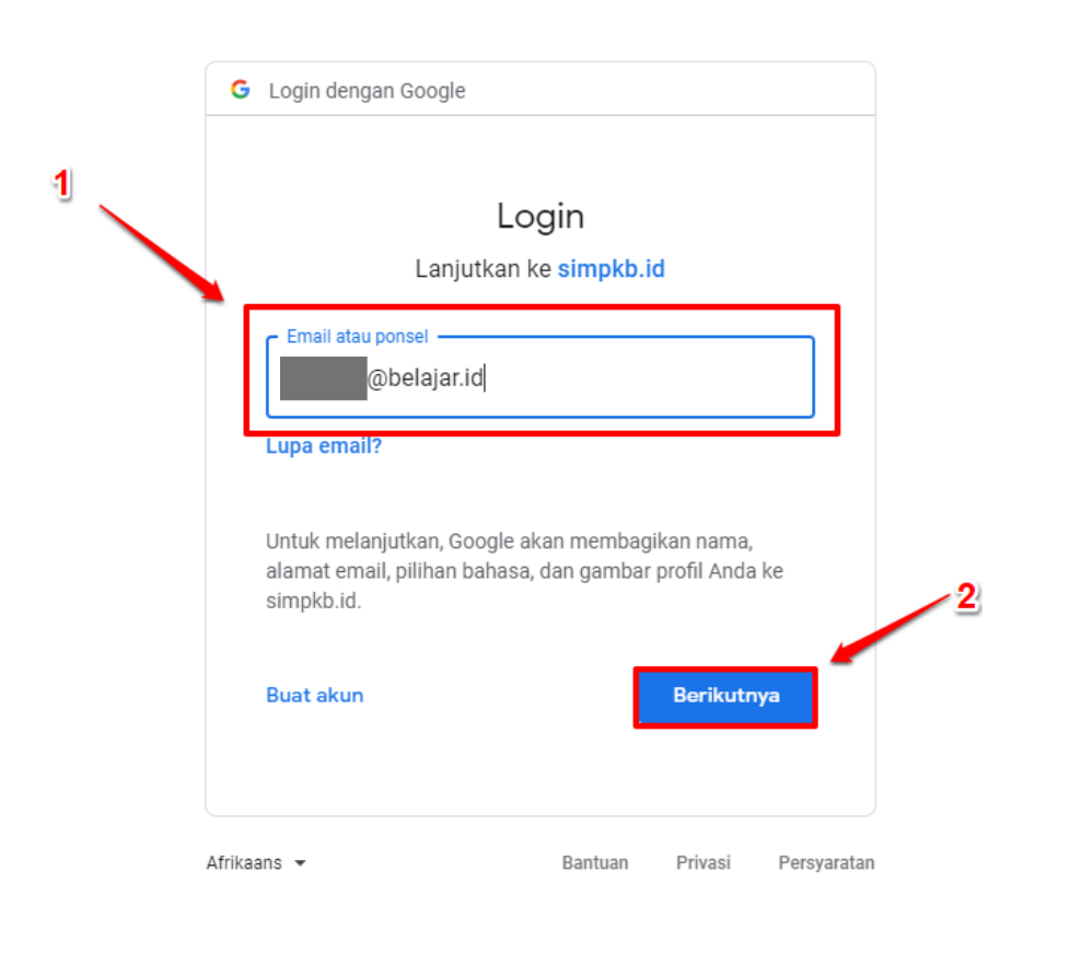 Panduan Menautkan Akun belajar.id Setelah Login Pada Akun SIMPKB ...