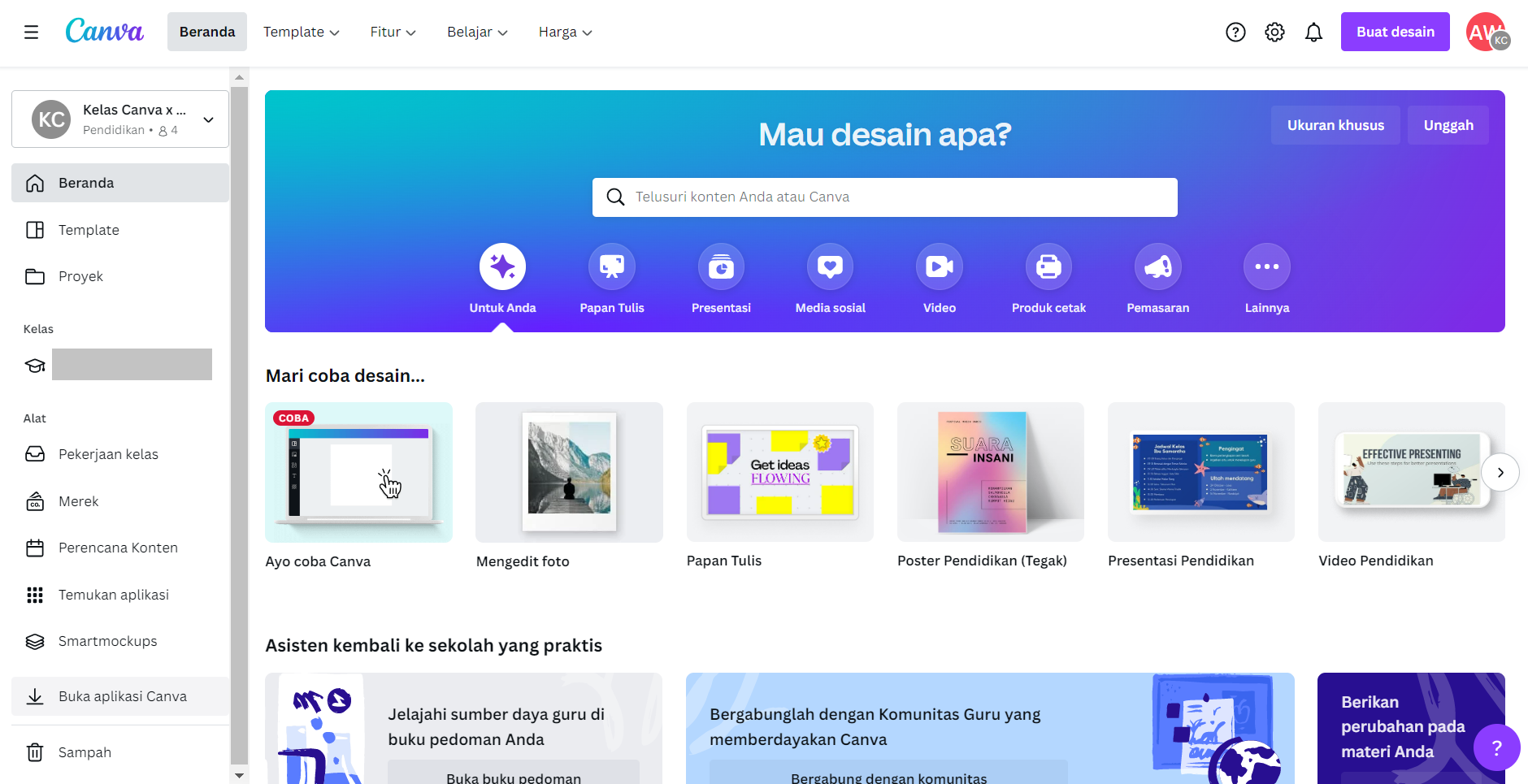 Panduan Penggunaan Canva untuk Pendidikan – Rumah Pendidikan